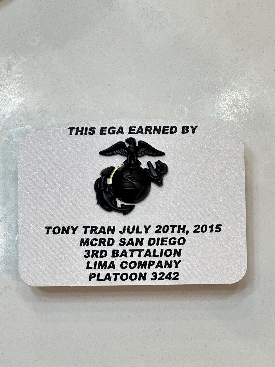 EGA Display Plaque – Marine Corps Boot Camp Graduation Gift | Eagle ...