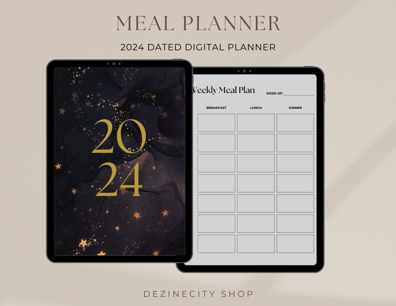 Weekly Meal Planner, Digital Meal Planner, Goodnotes iPad Planner, Meal ...