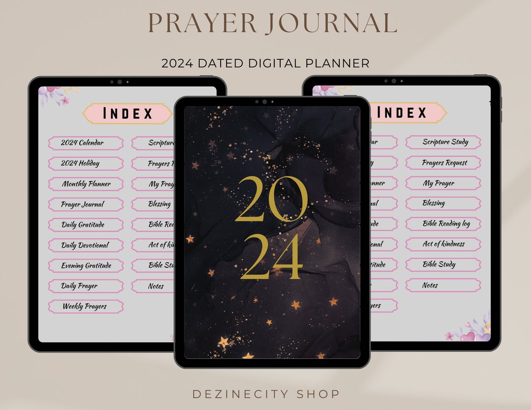 Digital Prayer Journal, Prayer Journal Templates, Digital Faith Planner ...