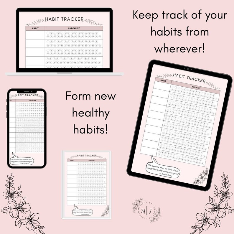 Healthy Habit Tracker - Etsy