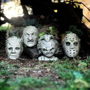 Horror Movie Planter Pots Concrete, Indoor or Outdoor - Etsy