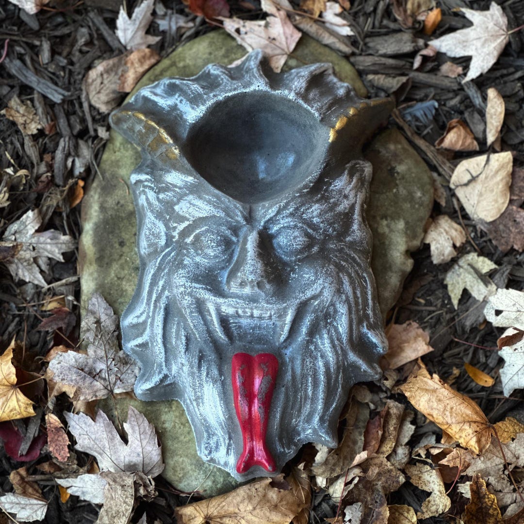 Krampus Christmas Yule Planter Pot Gift, Candy Dish - Etsy