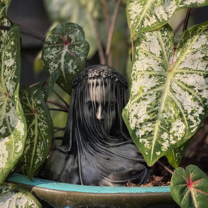 Stone Garden Lady Statue - Etsy