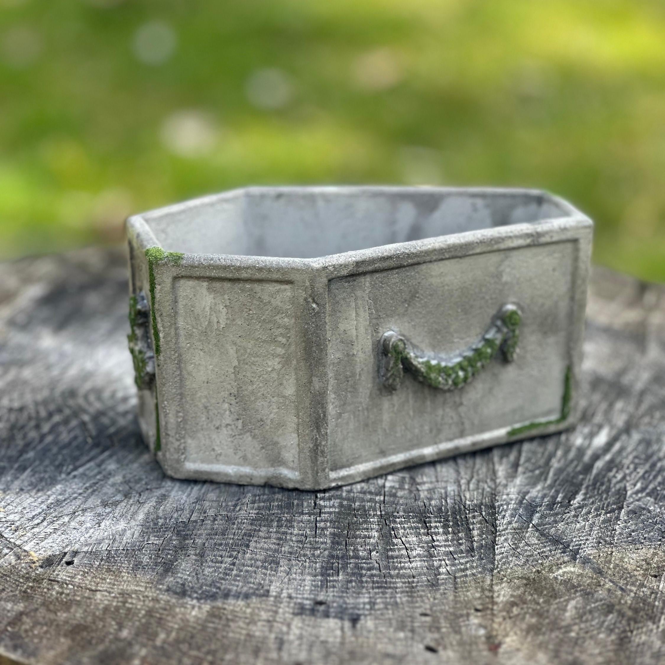 Coffin Planter Pot With Drainage, Indoor or Outdoor - Etsy