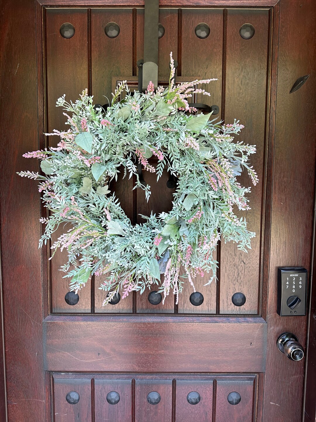 Flowy Floral Greenery Summer Garden Wreath, Spring Decor - Etsy
