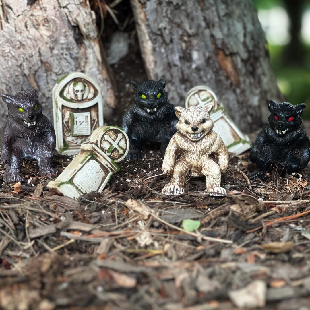 Werewolf Lycanthrope Plant Pot Pals Goth Garden Decor - Etsy