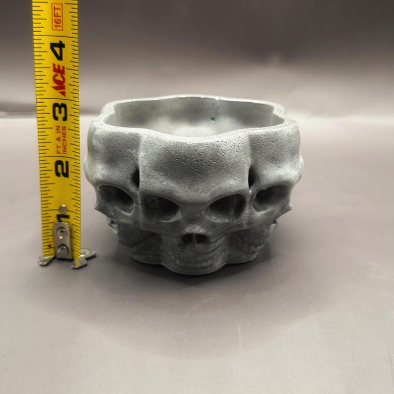 Skull Multi Face Goth Planter Pot Gift With Drip Tray - Etsy