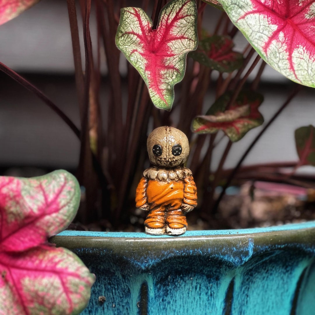 Halloween Trick or Treat Pot Pal, Plant Decor, Tiered Tray Decor - Etsy
