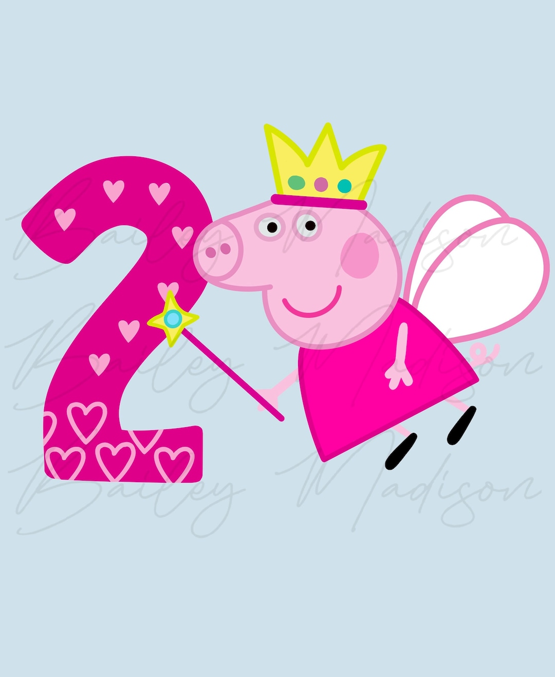 Peppa Second Birthday PNG - Etsy