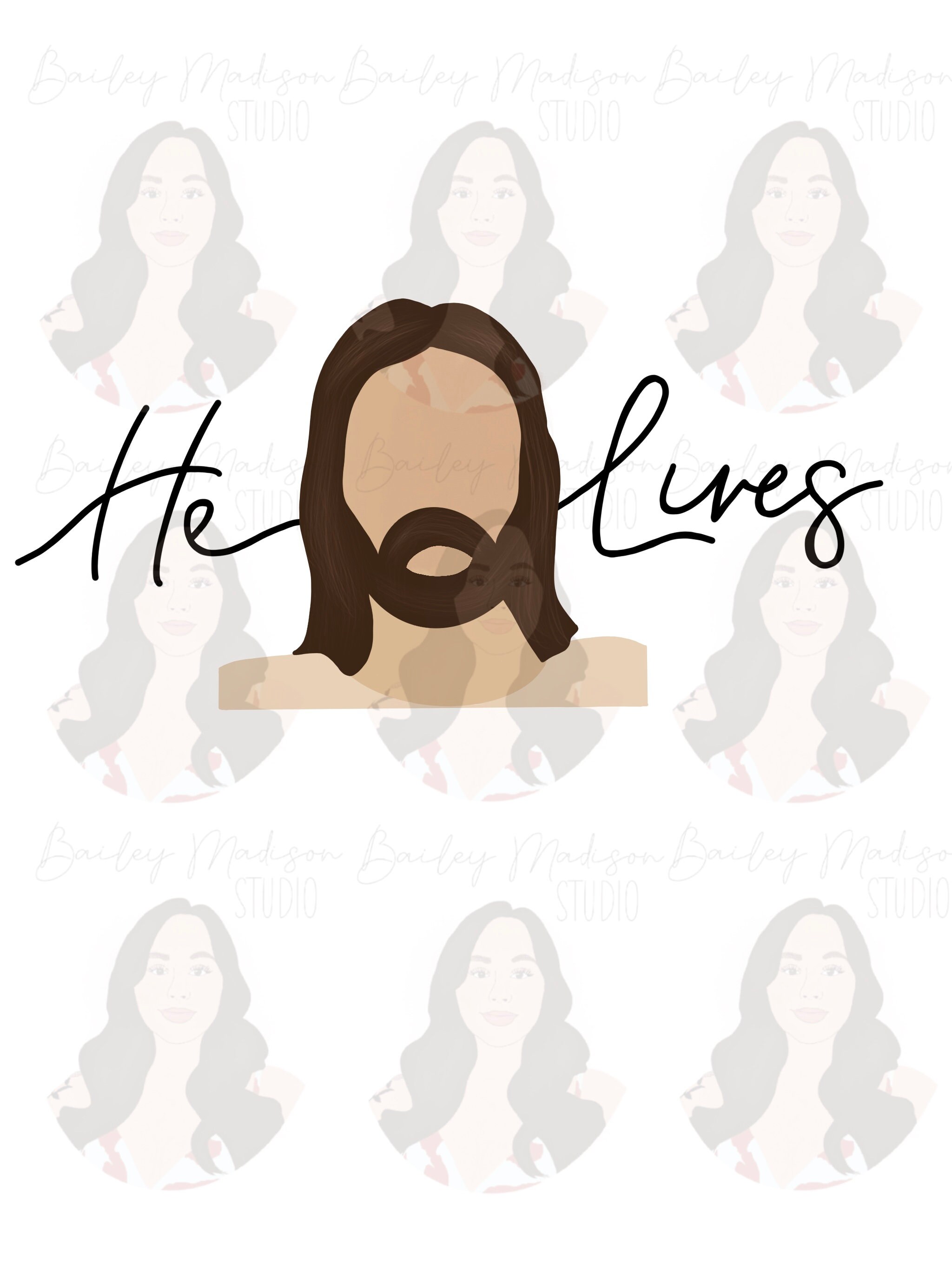He Lives PNG Sublimation Design - Etsy
