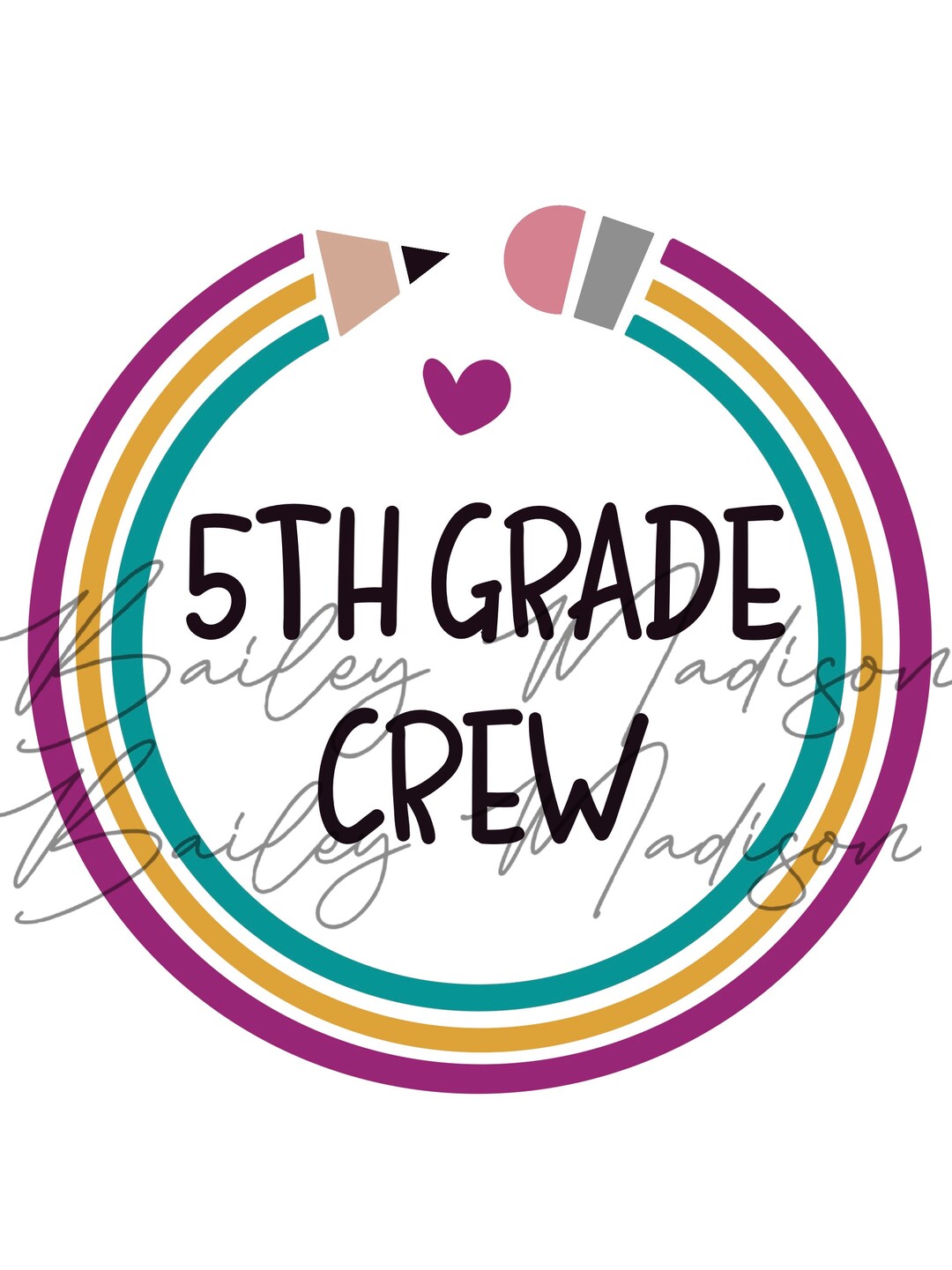 5th Grade Crew PNG - Etsy