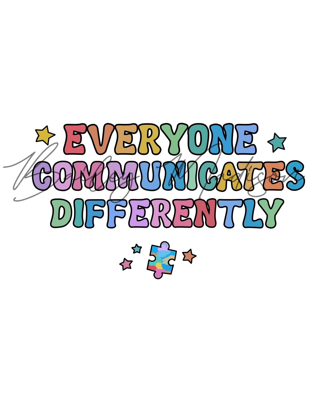 Everyone Communicates Differently PNG - Etsy