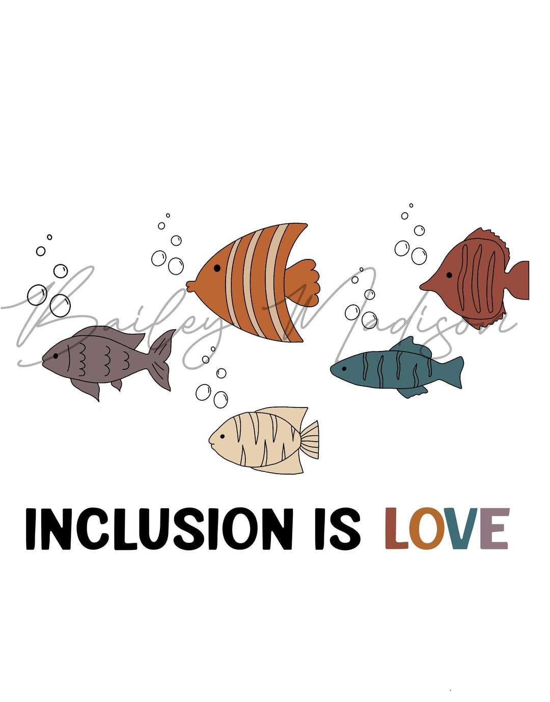 Inclusion is Love PNG - Etsy