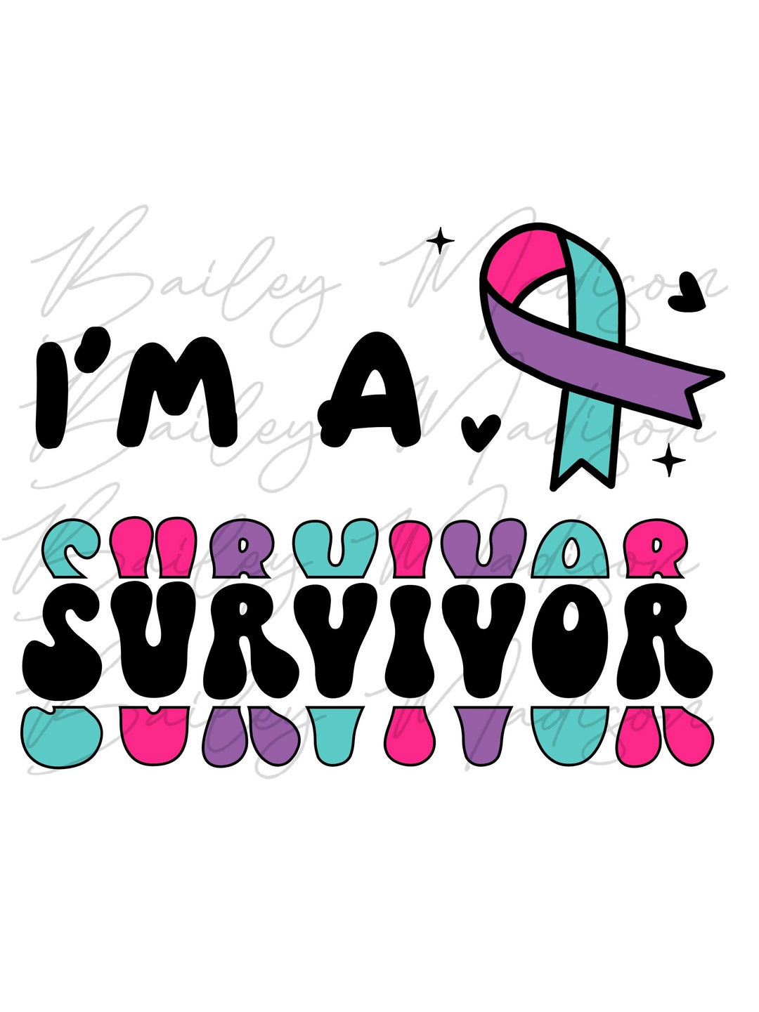 Thyroid Cancer Survivor PNG - Etsy