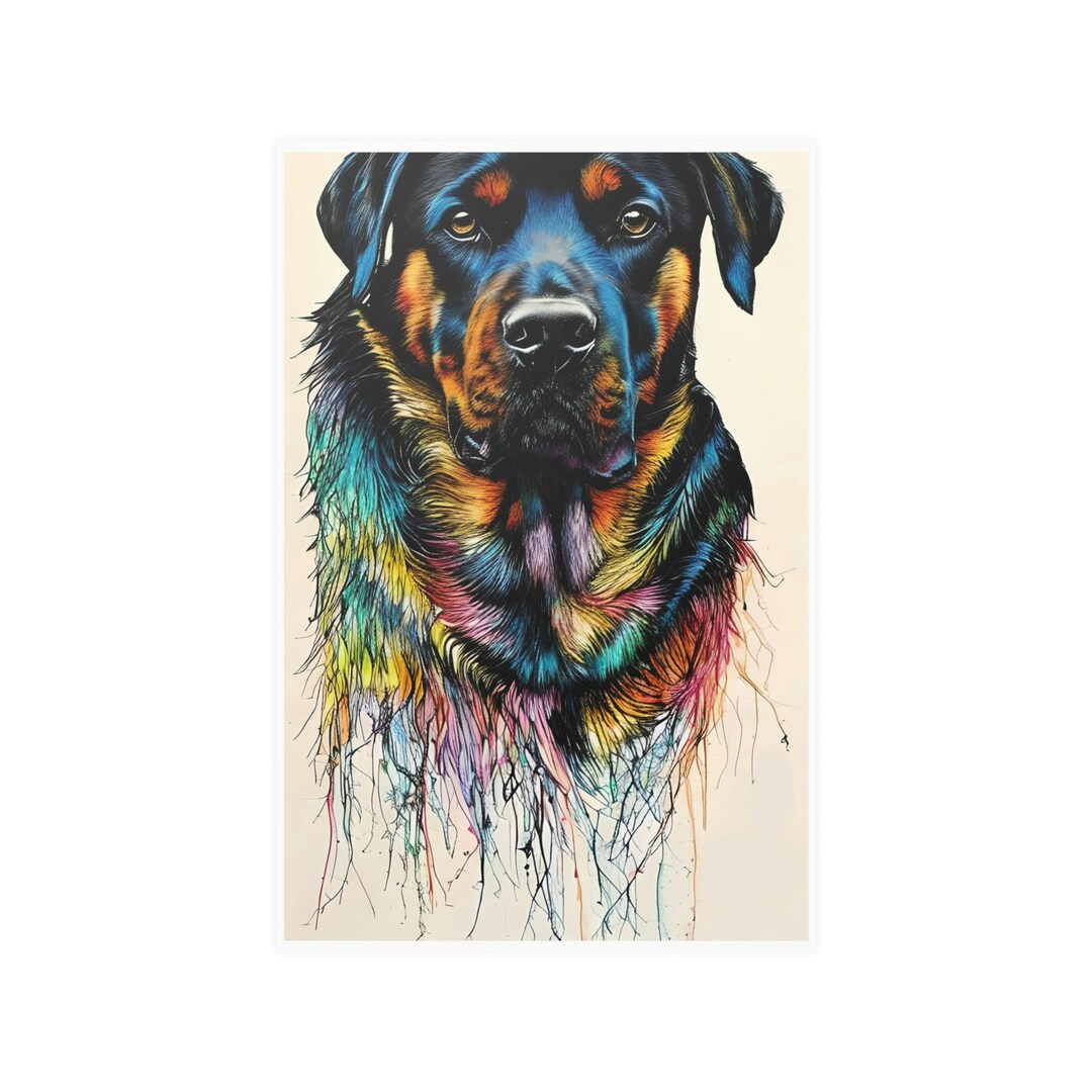 Rottweiler, Dog Art, Pet Portraits, Animal Art, Home Décor, Wall Art ...