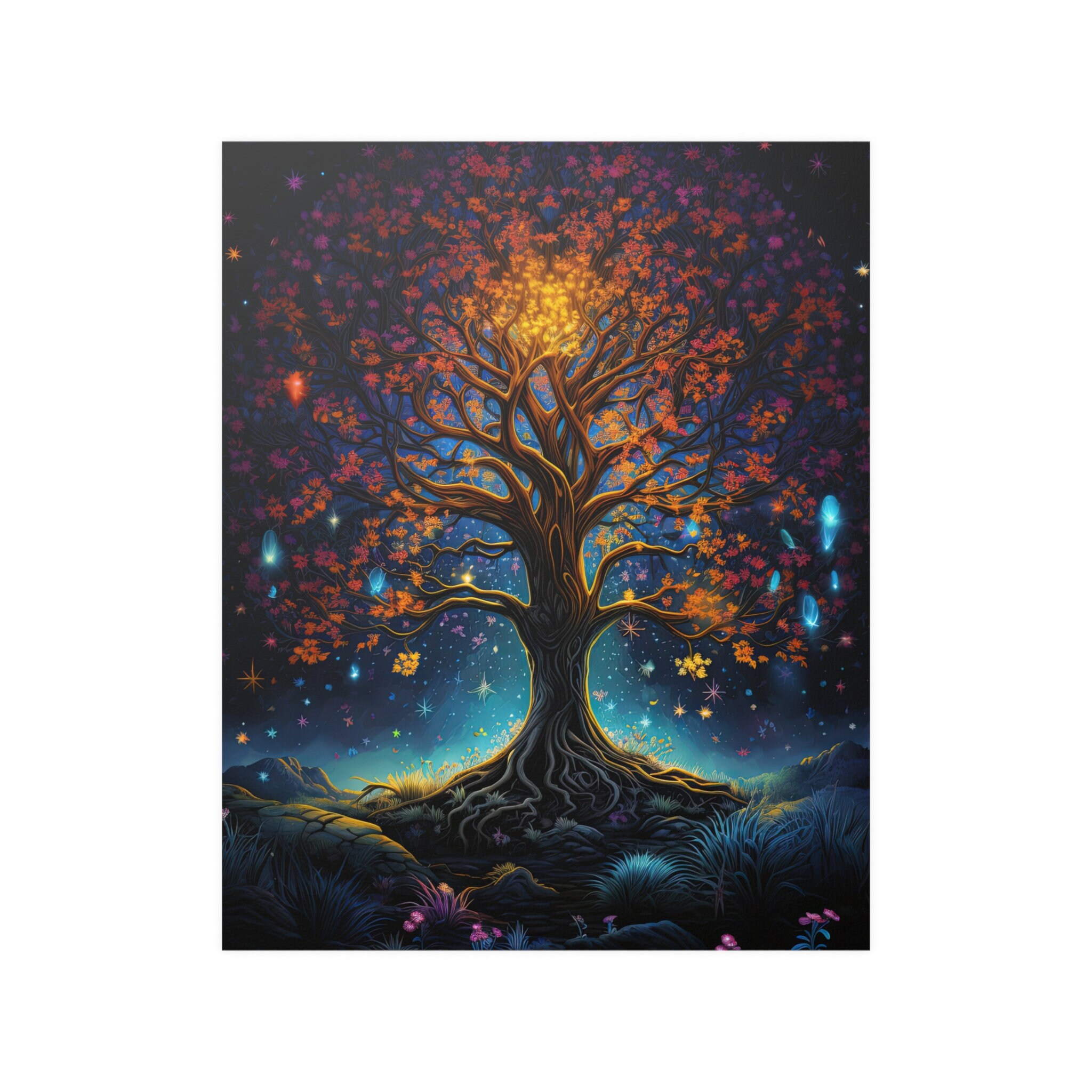 Infinite Balance, Tree of Life Poster, Nature Wall Art, Spiritual Décor ...