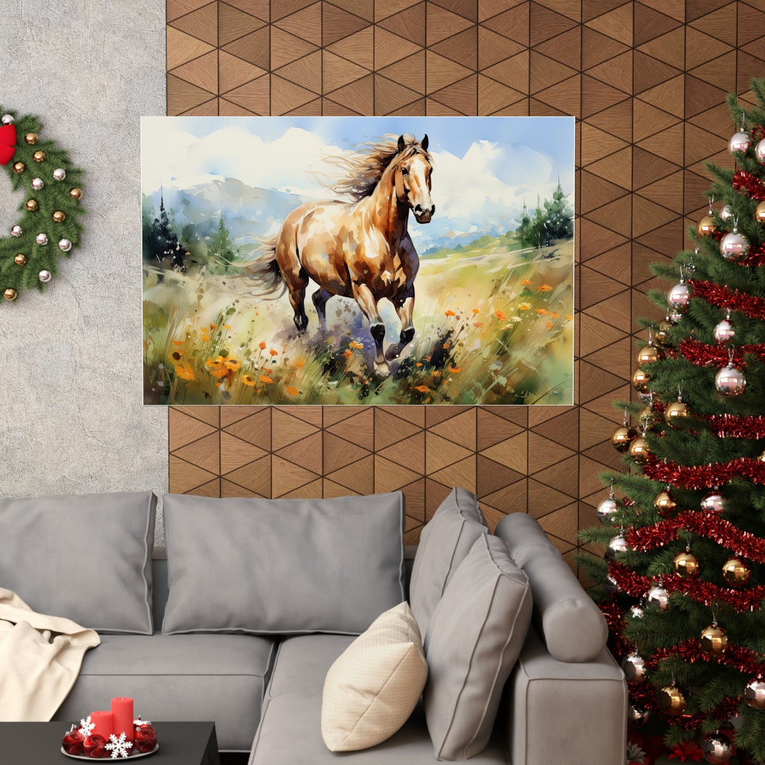 Riding Revelry Vintage Horse Poster Retro Equestrian Art - Etsy