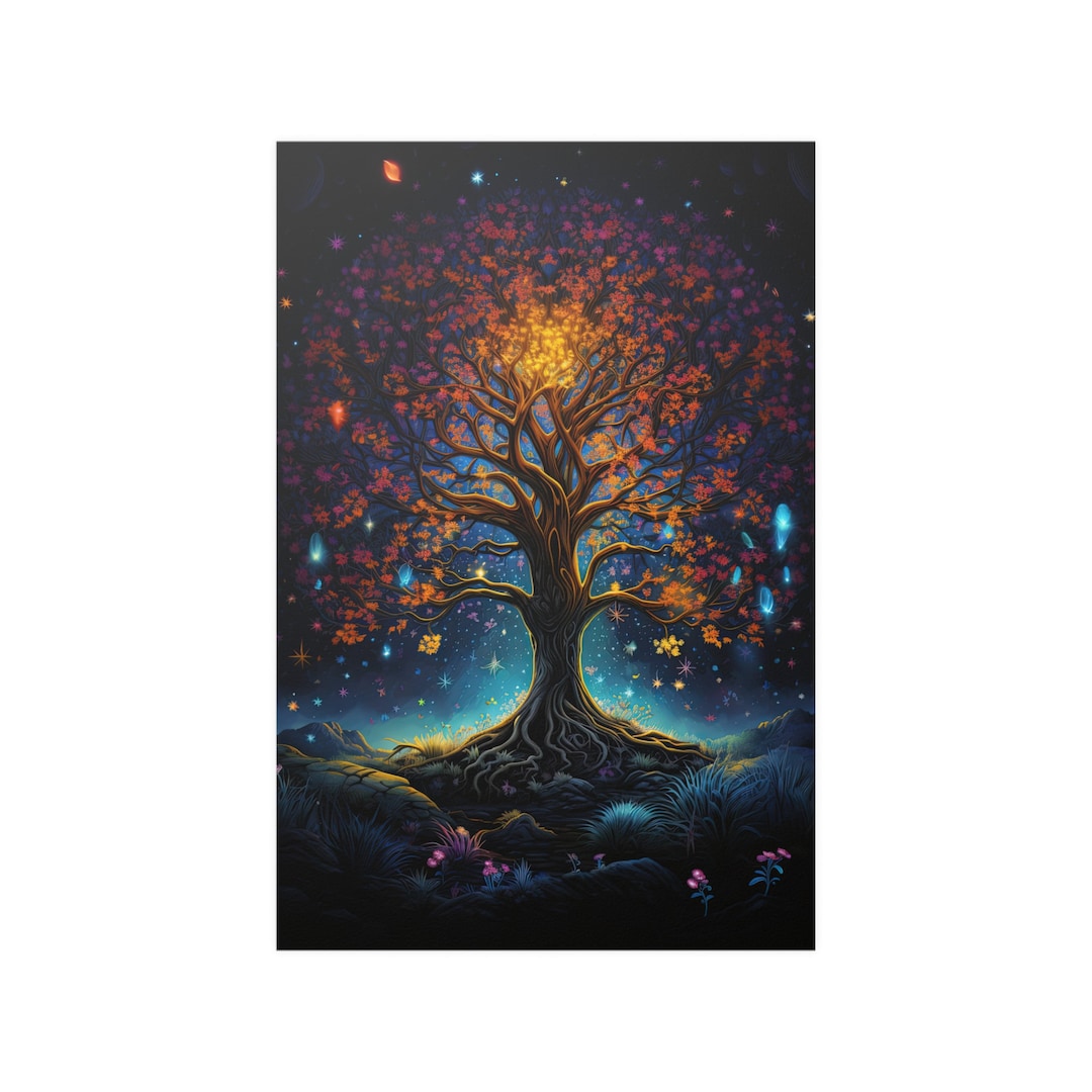 Infinite Balance, Tree of Life Poster, Nature Wall Art, Spiritual Décor ...