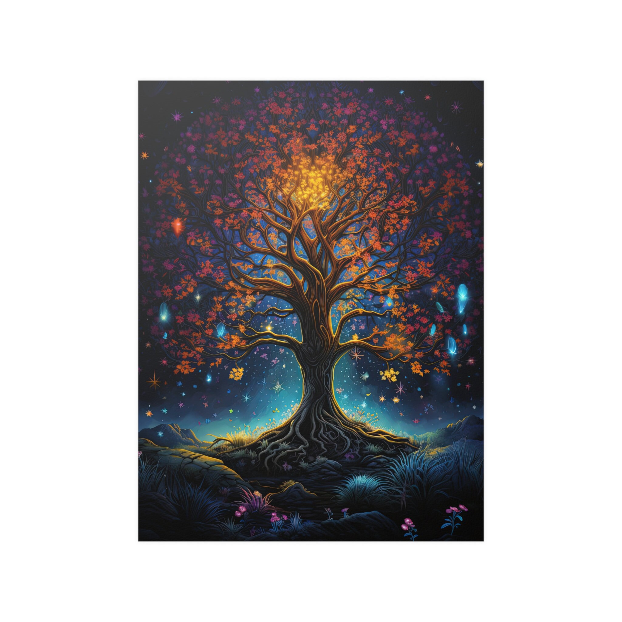 Infinite Balance, Tree of Life Poster, Nature Wall Art, Spiritual Décor ...
