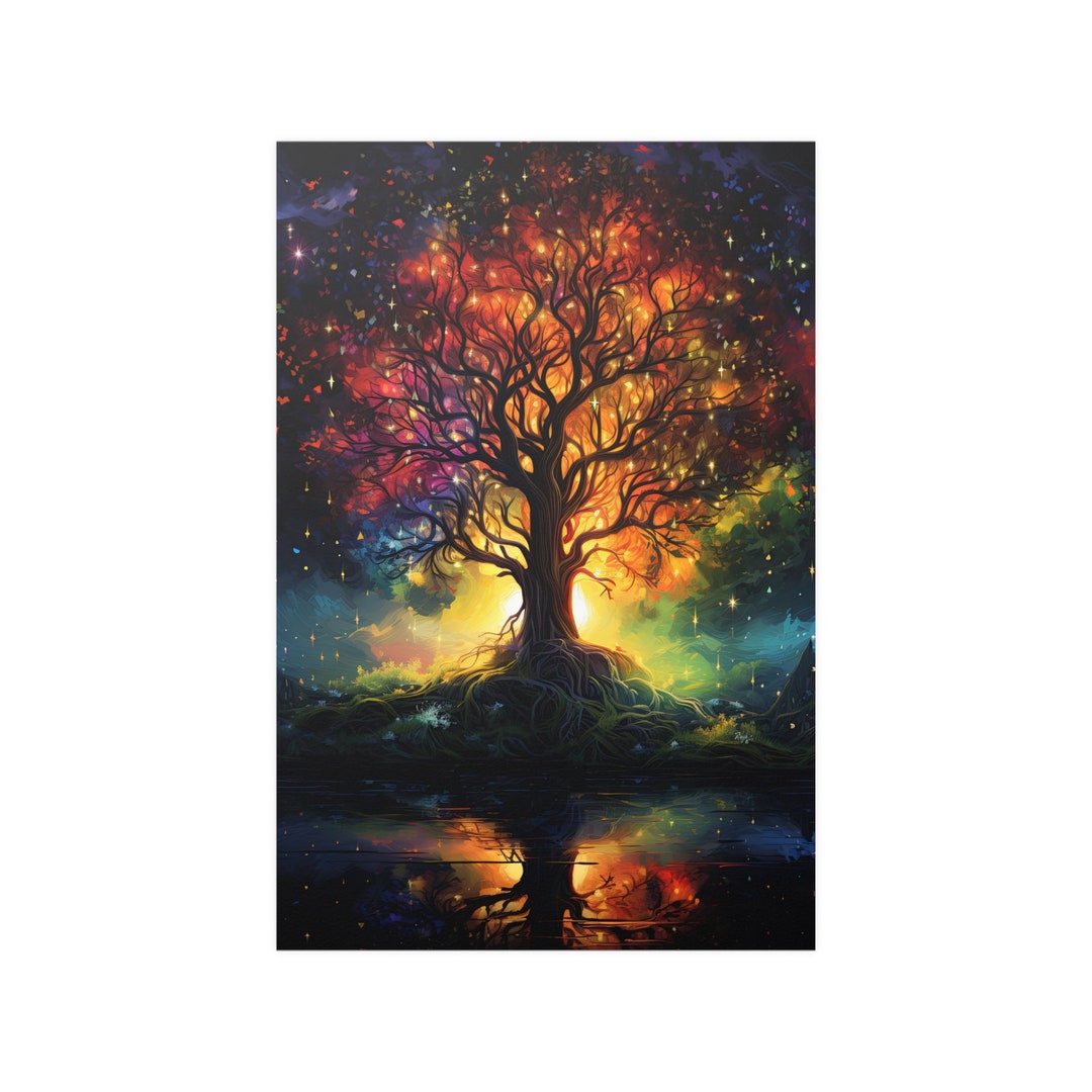 Rooted Harmony Tree of Life Poster Nature Wall Art - Etsy