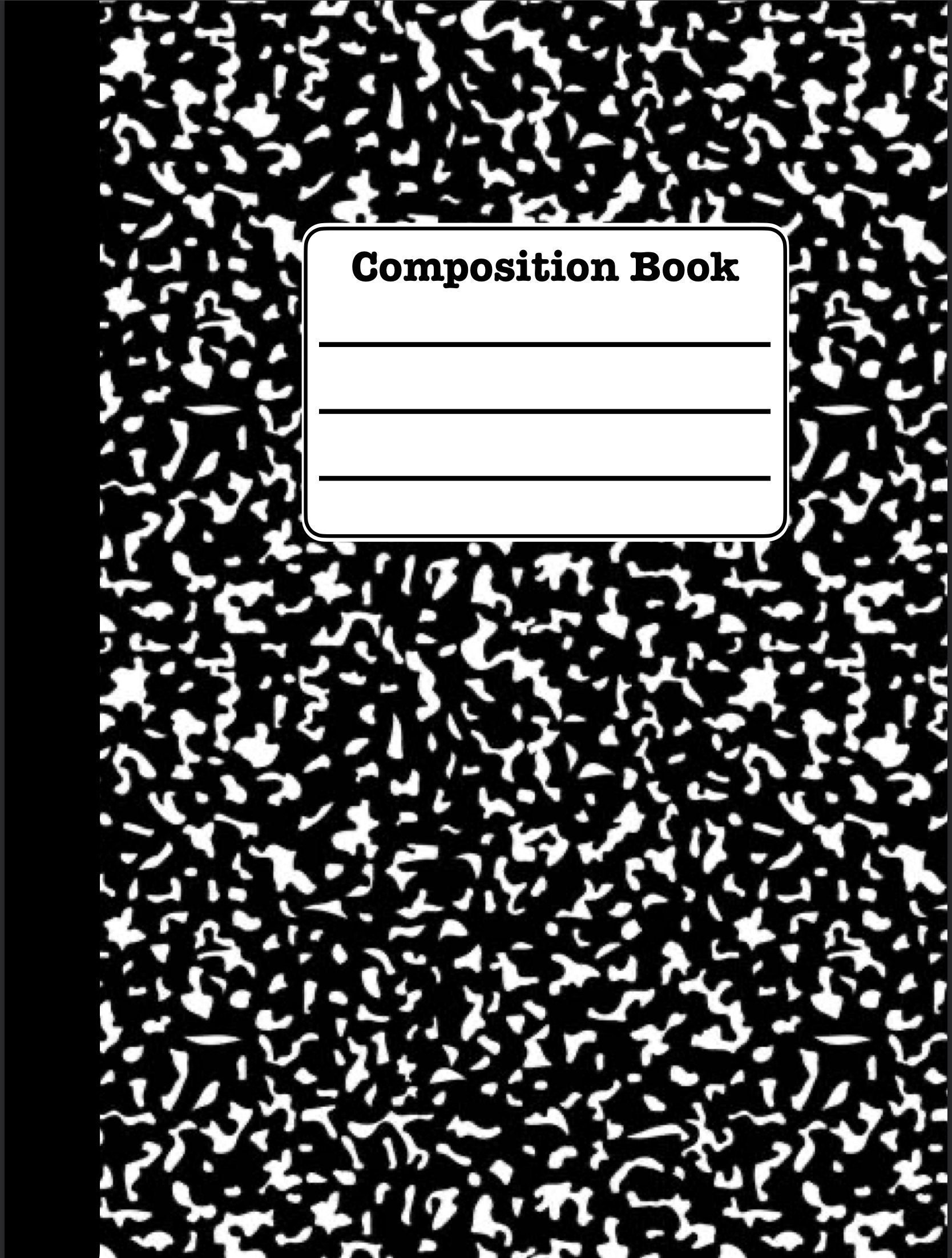 Composition Notebook Cover Wallpaper