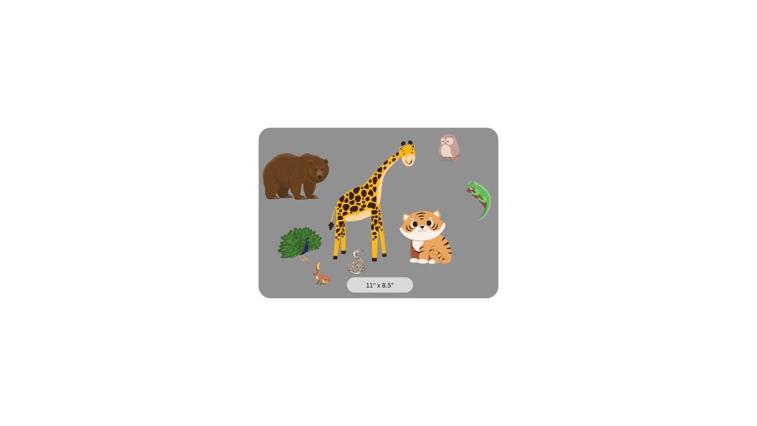 Digital Print, Wall Art, the Alphabet With Corresponding Animal Names ...