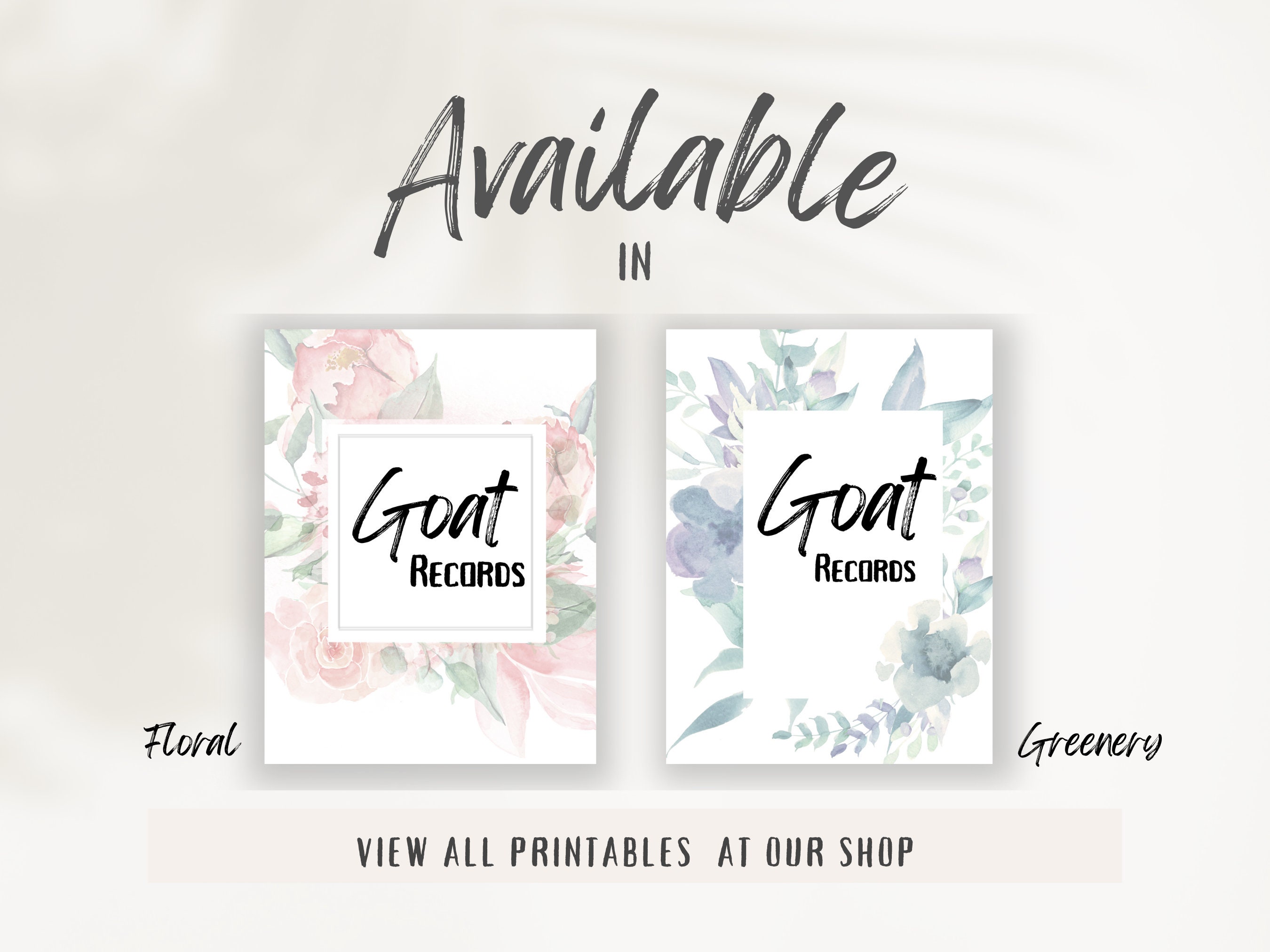 Goat Planner Set: Ink Saver Edition - Etsy