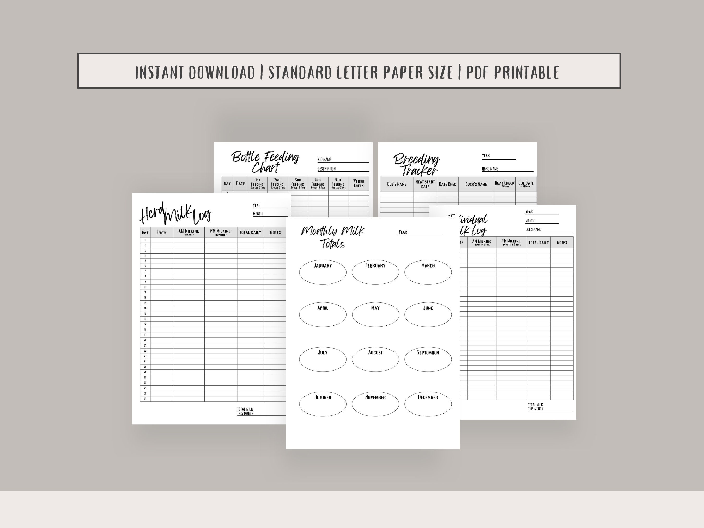 Goat Planner Set: Ink Saver Edition - Etsy