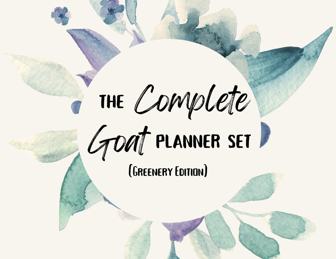 Goat Planner Set: Greenery Edition - Etsy