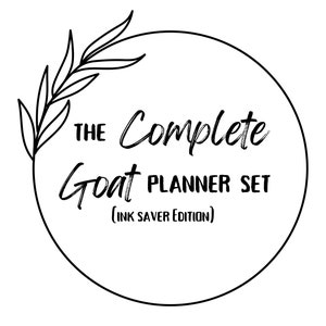 Goat Planner Set: Ink Saver Edition - Etsy