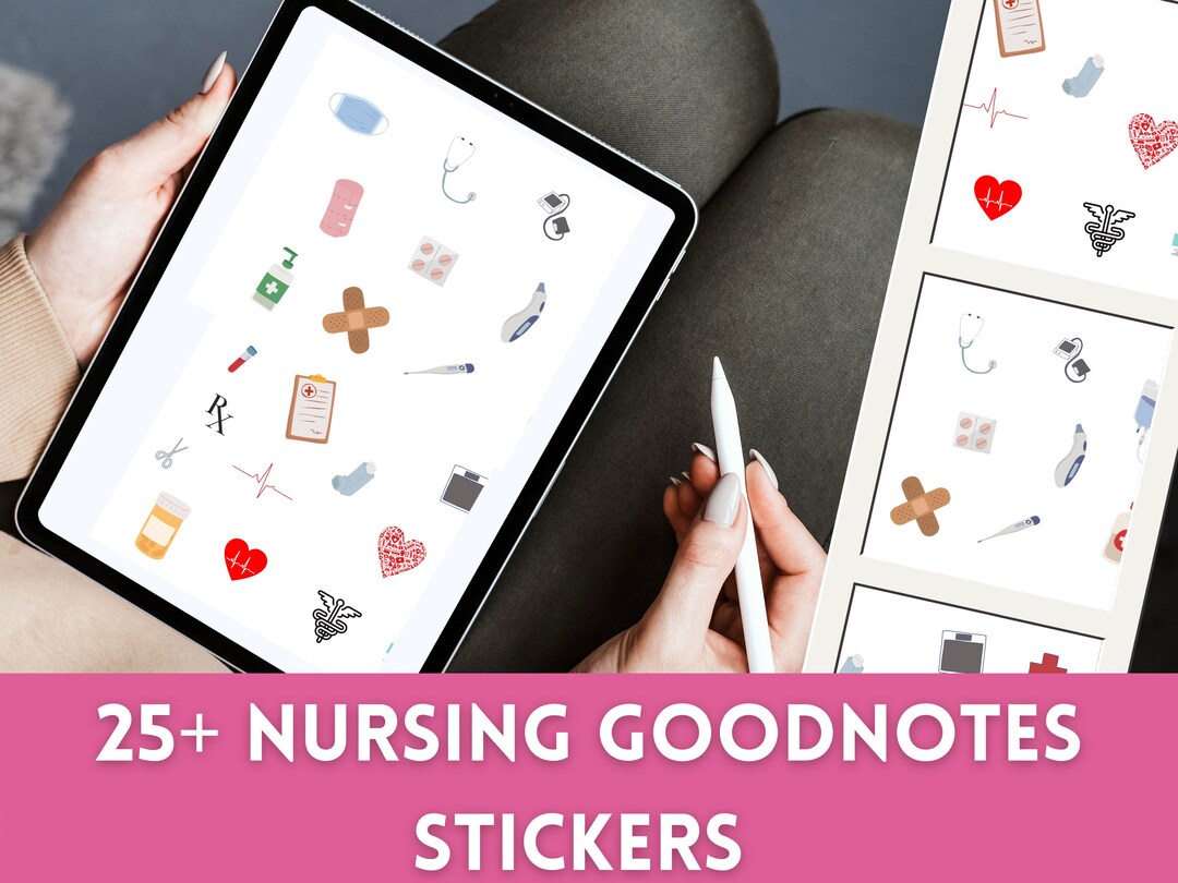 Nursing Digital Stickers for Goodnotes L Goodnotes Digital - Etsy