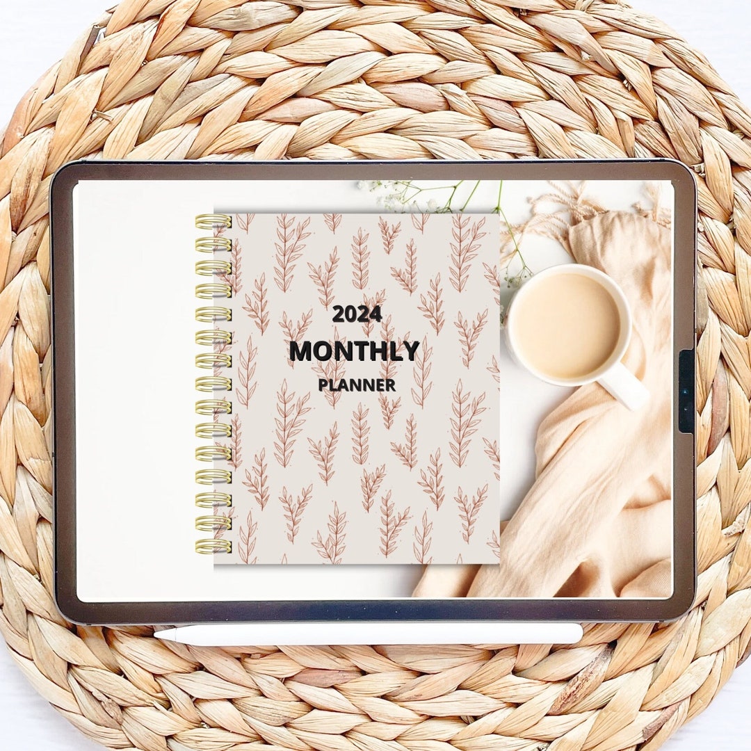 2024 Digital Planner, Pink Floral, Goodnotes Notability Compatible (PDF ...