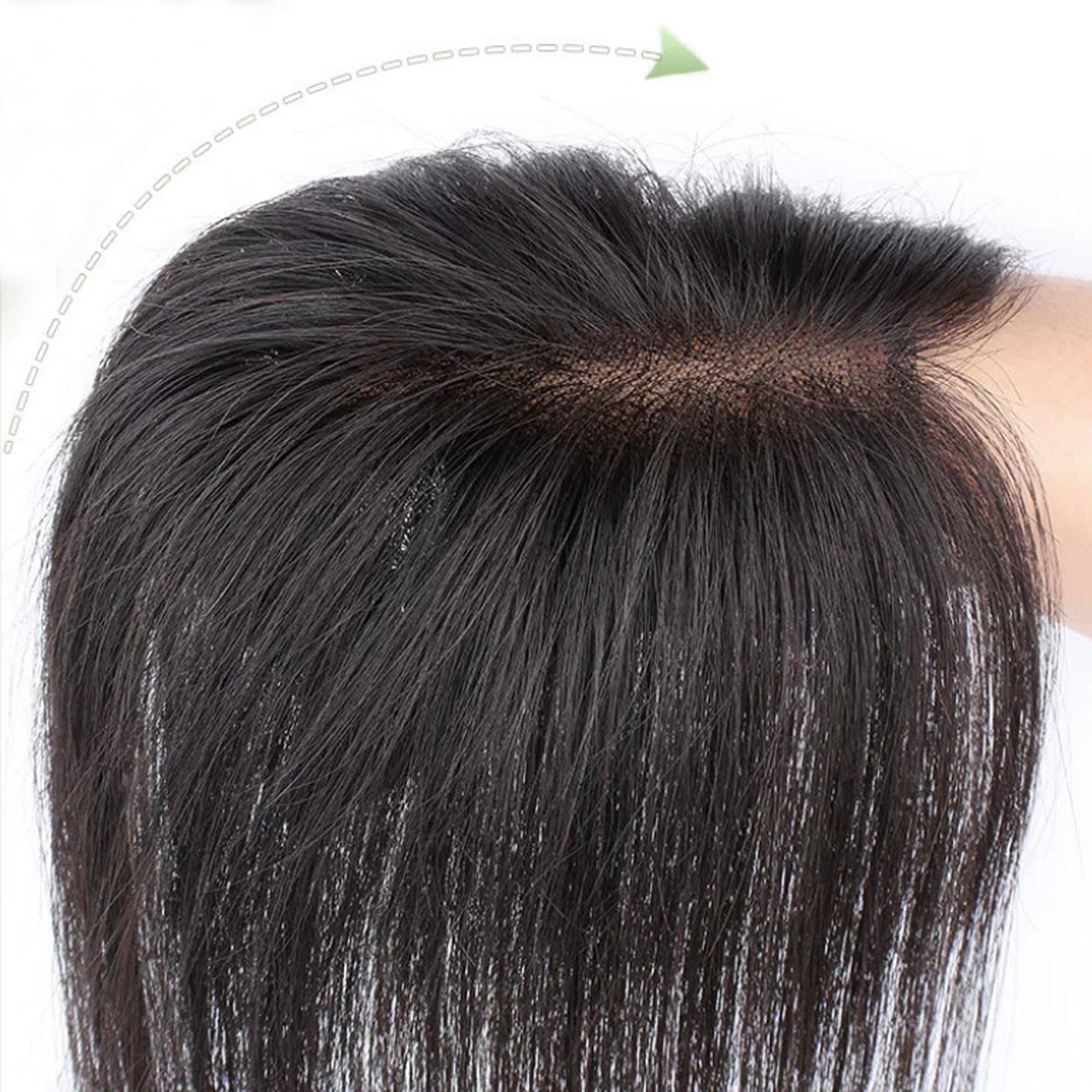 Handcrafted Breathable Hair Topper – Natural Look & Feel, 8x11cm Size ...