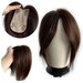 Center-parted Silk Base Human Hair Topper With Bangs, Flattering Face ...