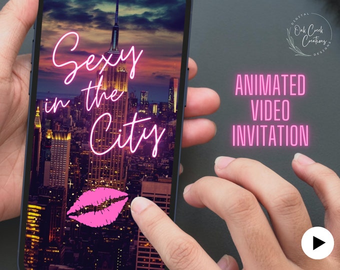 Sex And The City Themed Party Invitation Instant Download Bachelorette
