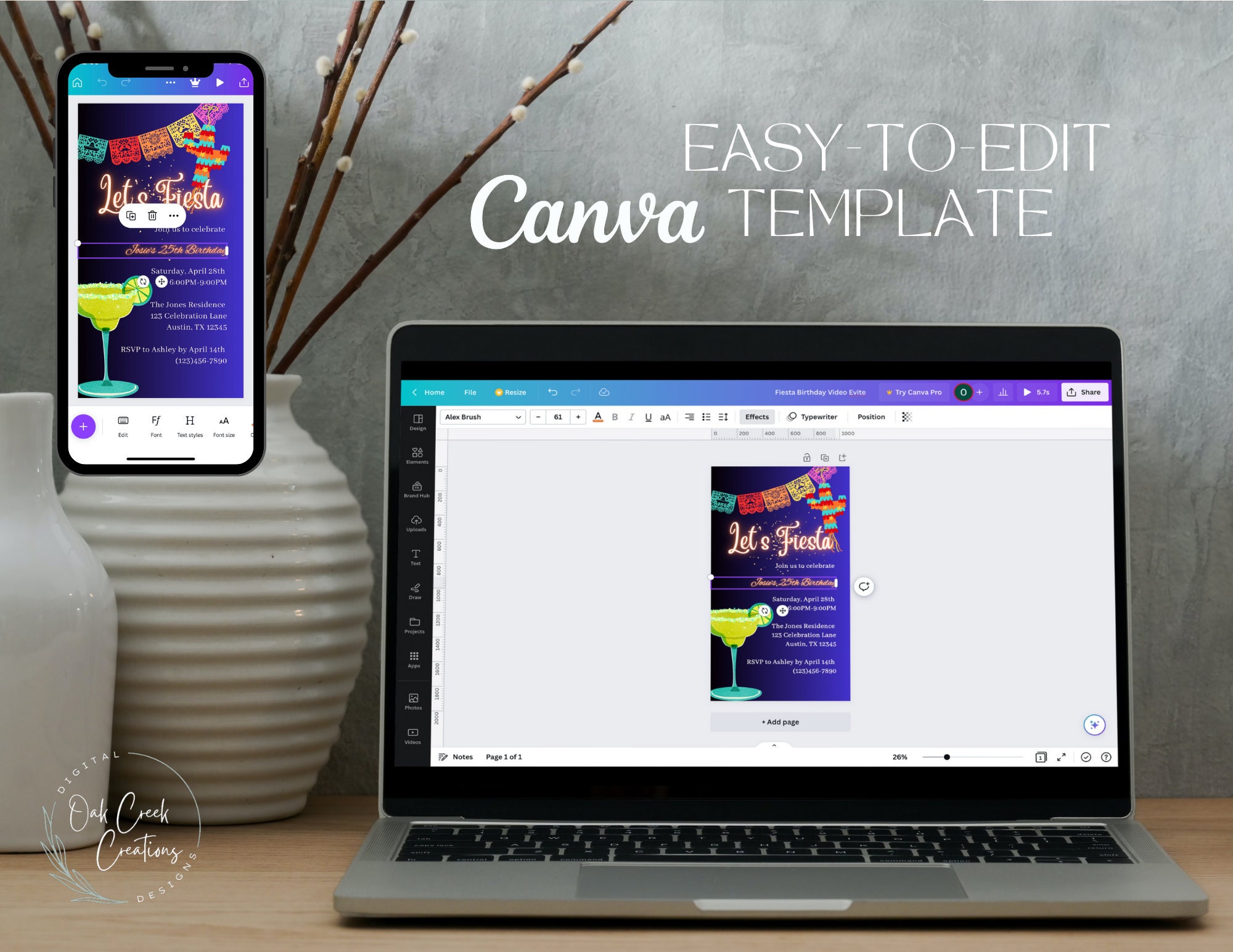 Let's Fiesta Digital Animated Video Invitation Template, Fiesta ...