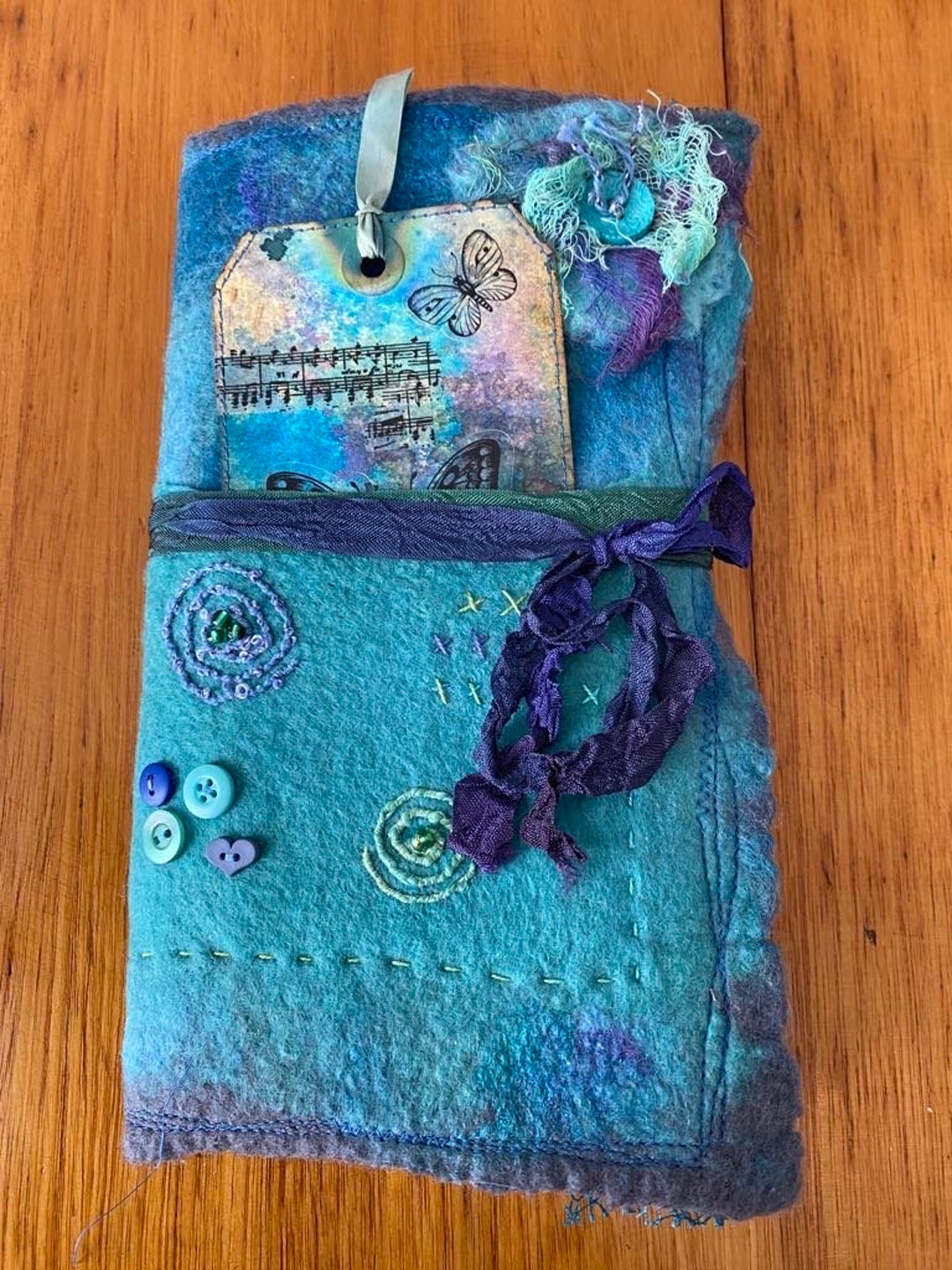 Jewel Felted Journal - Etsy