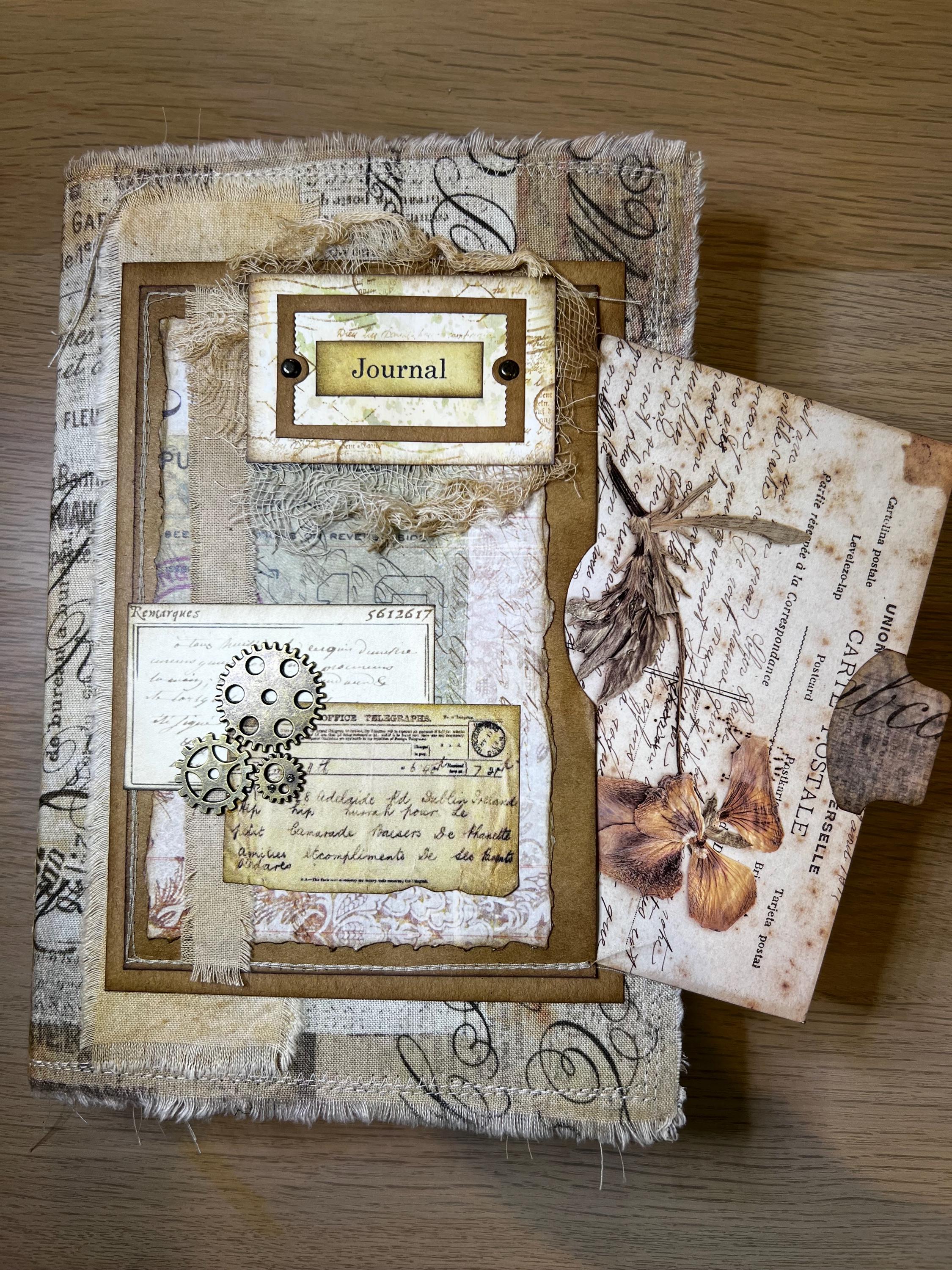 Tim Holtz Fabric Covered Junk Journal - Etsy