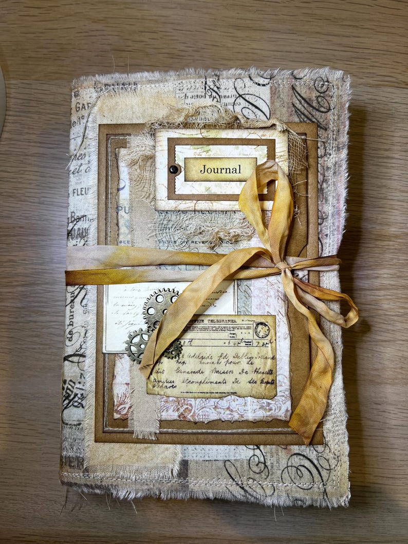 Tim Holtz Fabric Covered Junk Journal - Etsy