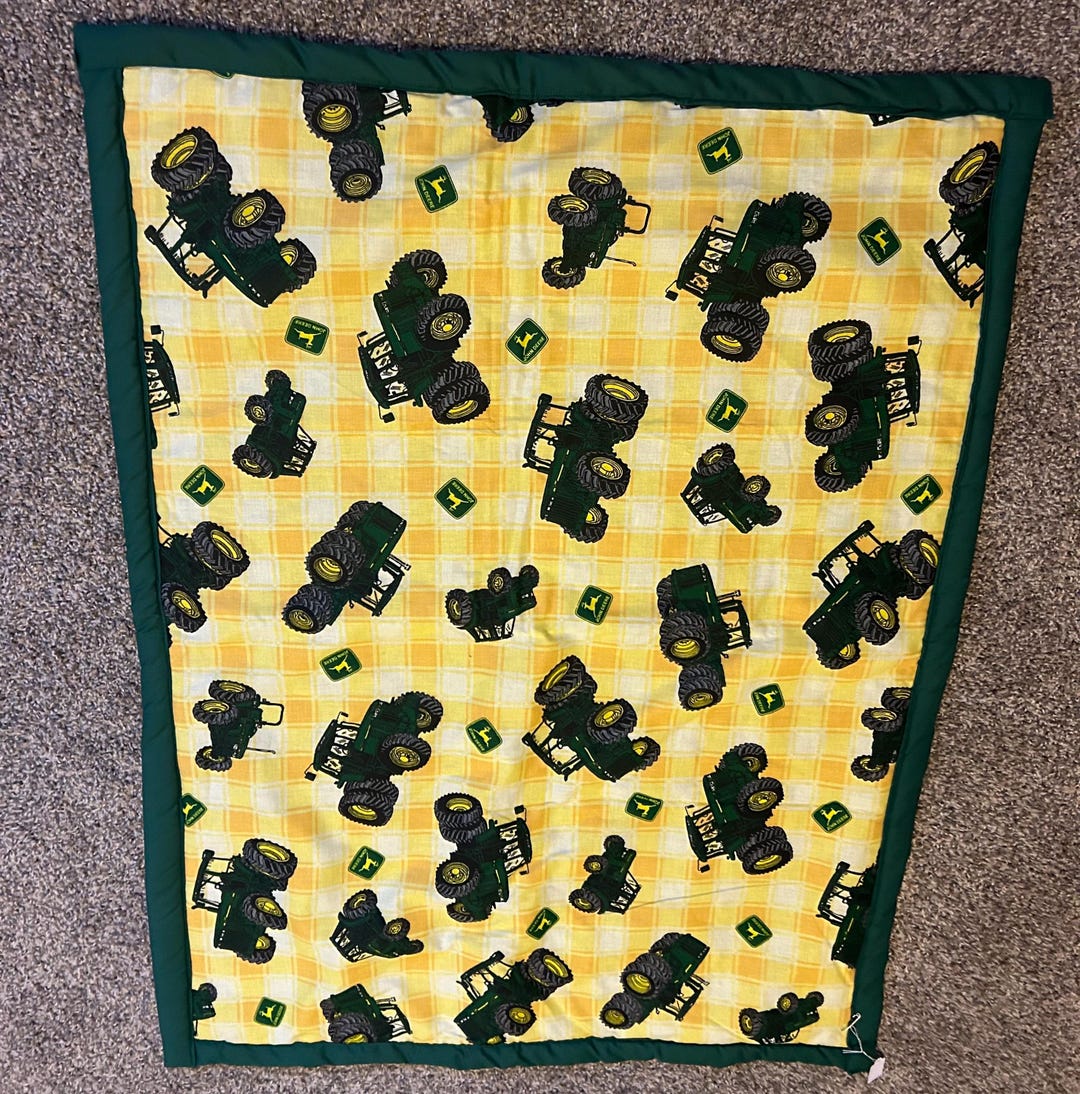 John Deere Tractor Blanket and Pillow Set - Etsy