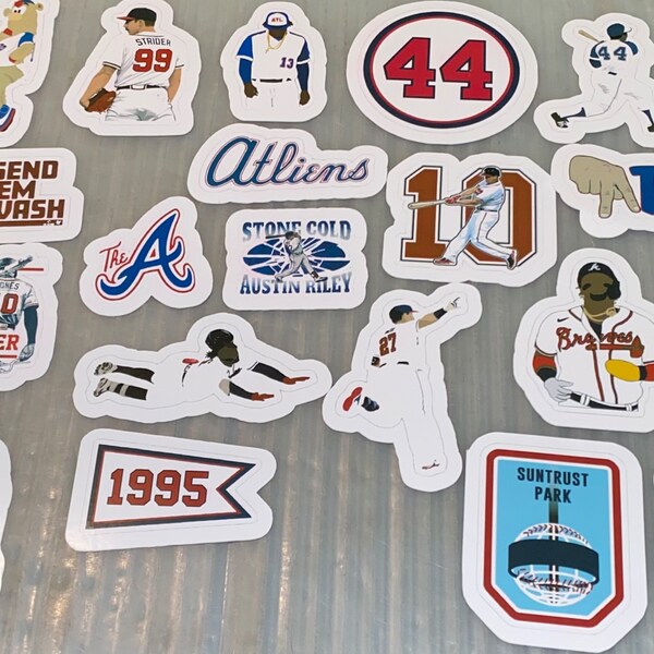 Atlanta Braves Stickers - Etsy