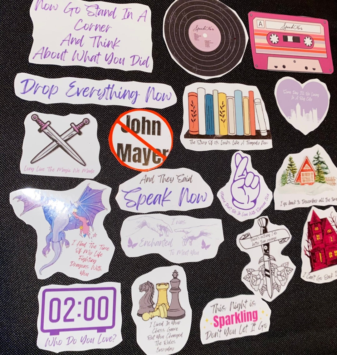 Speak Now Taylor Swift Sticker and Sticker Packs Swiftie - Etsy