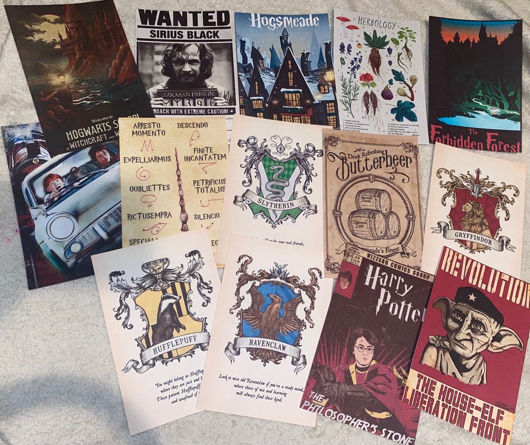 Harry Potter Posters/wall Art Hogwarts Wizard Ravenclaw - Etsy