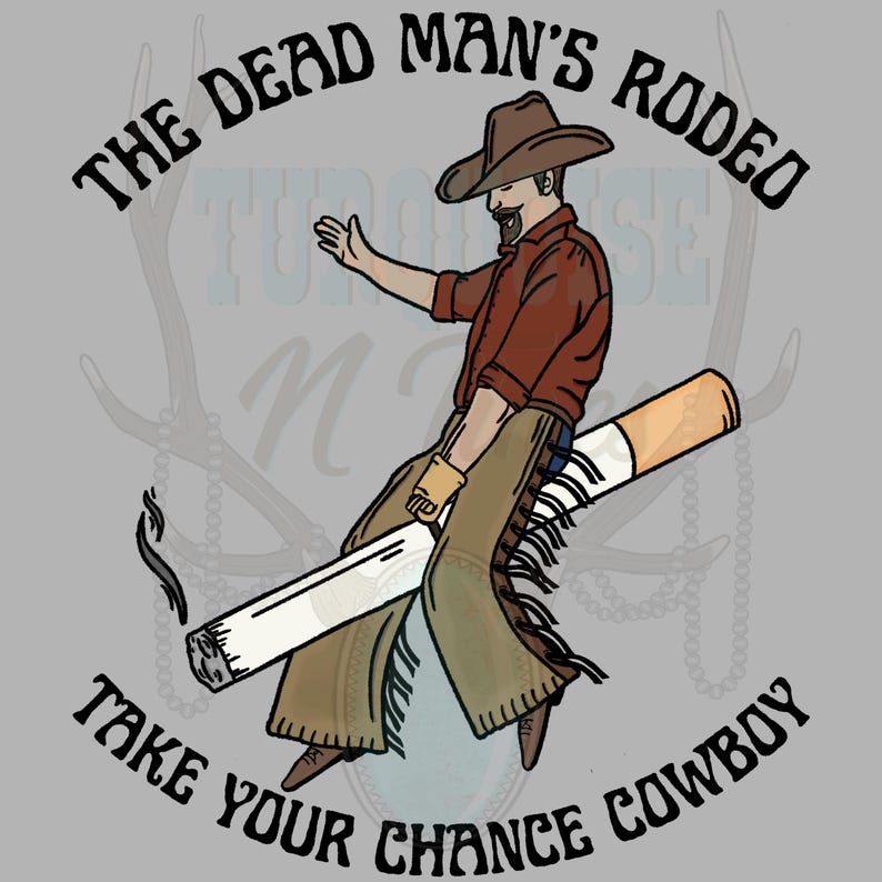 Cowboy Killer Bull Rider Rodeo PNG, Digital Design, Turquoise ...