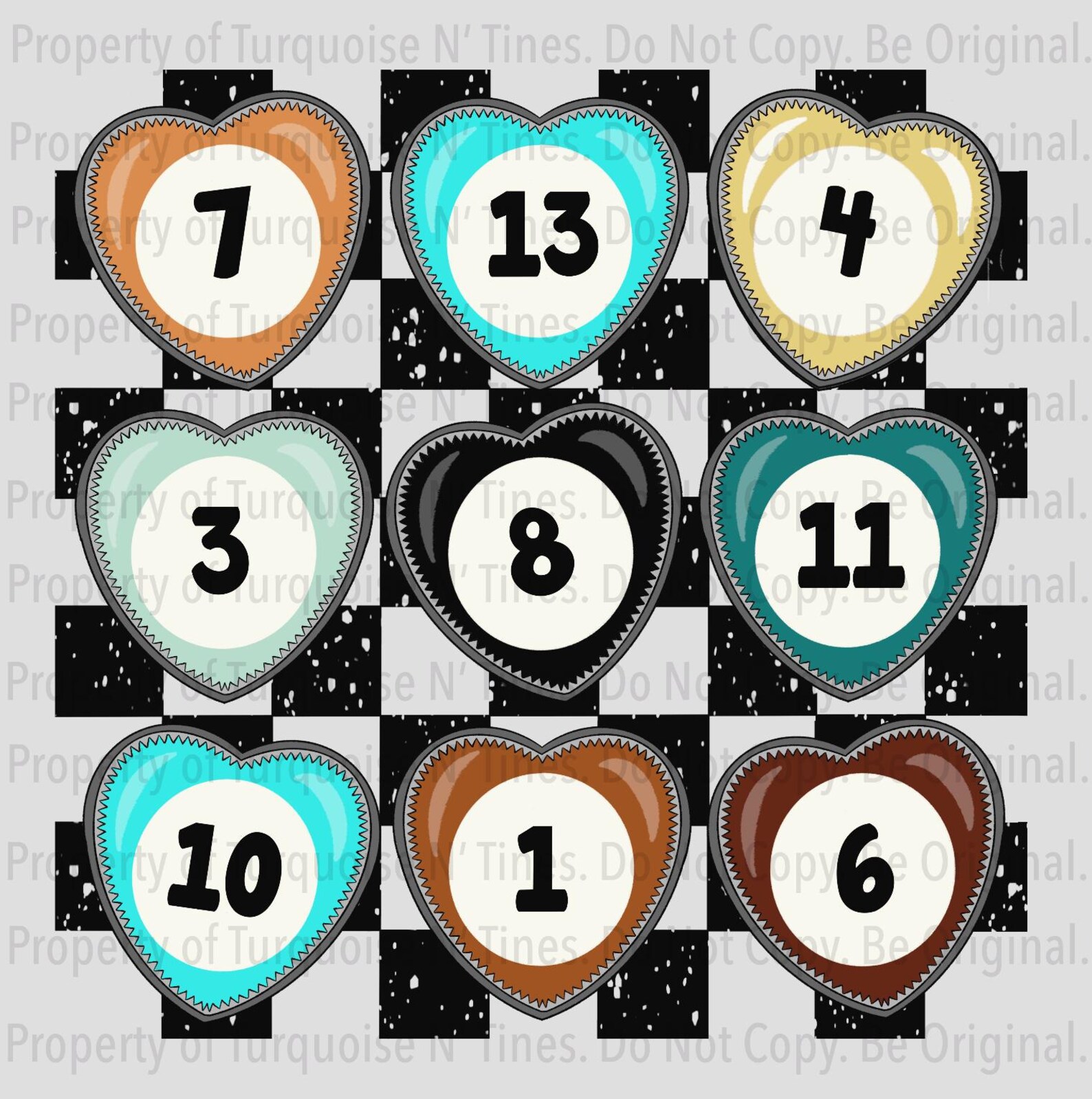 Checkered Pool Ball PNG, Digital Design, Turquoise, Yallternative ...