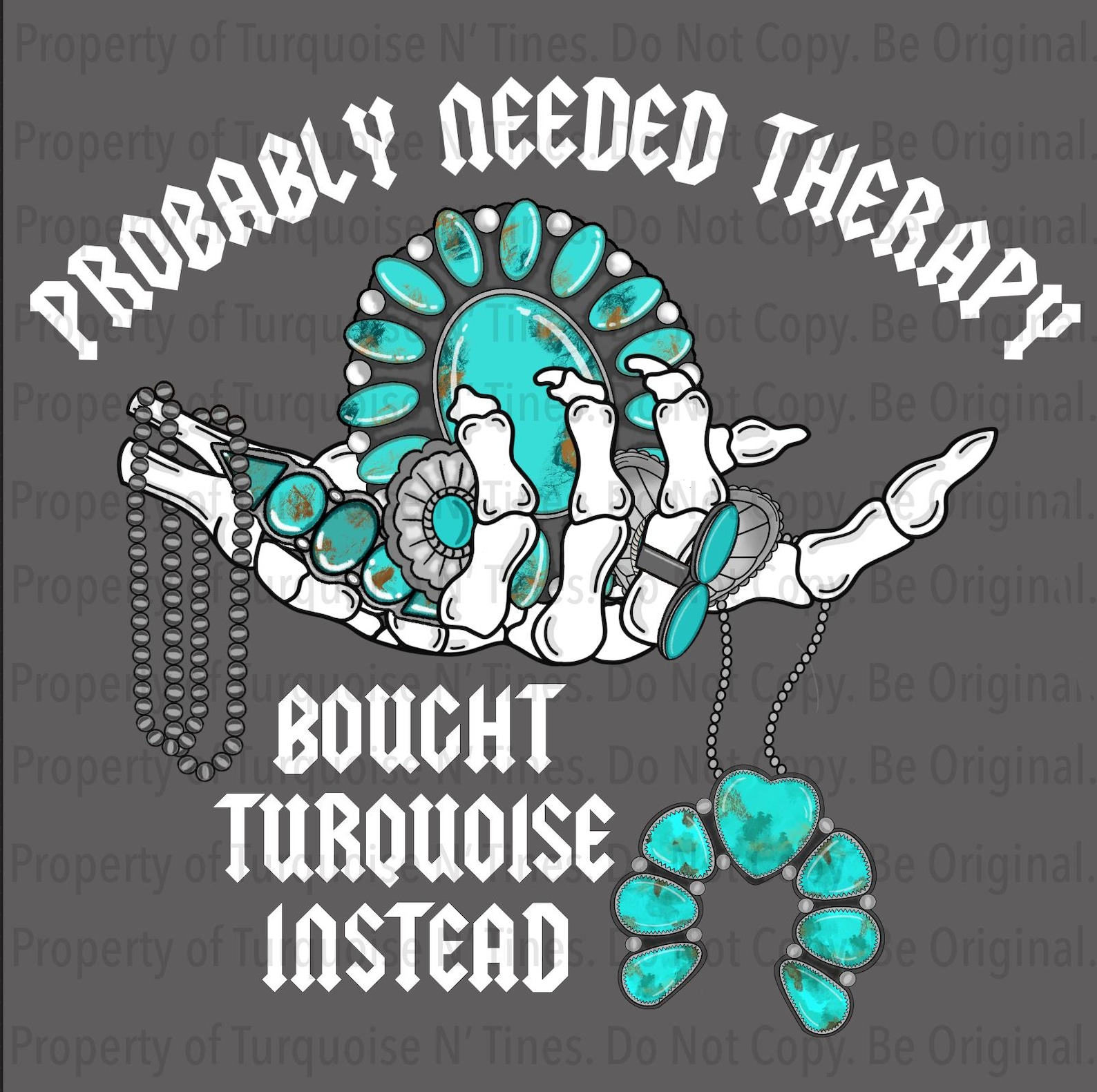 Turquoise Therapy PNG, Digital Design, Turquoise Cowgirl Outlaw ...