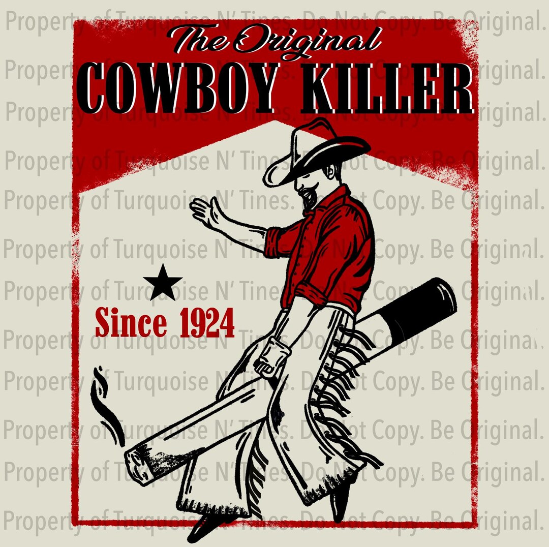 Cowboy Killer PNG, Digital Design, Roughey Cowboy, Yallternative, Rodeo ...