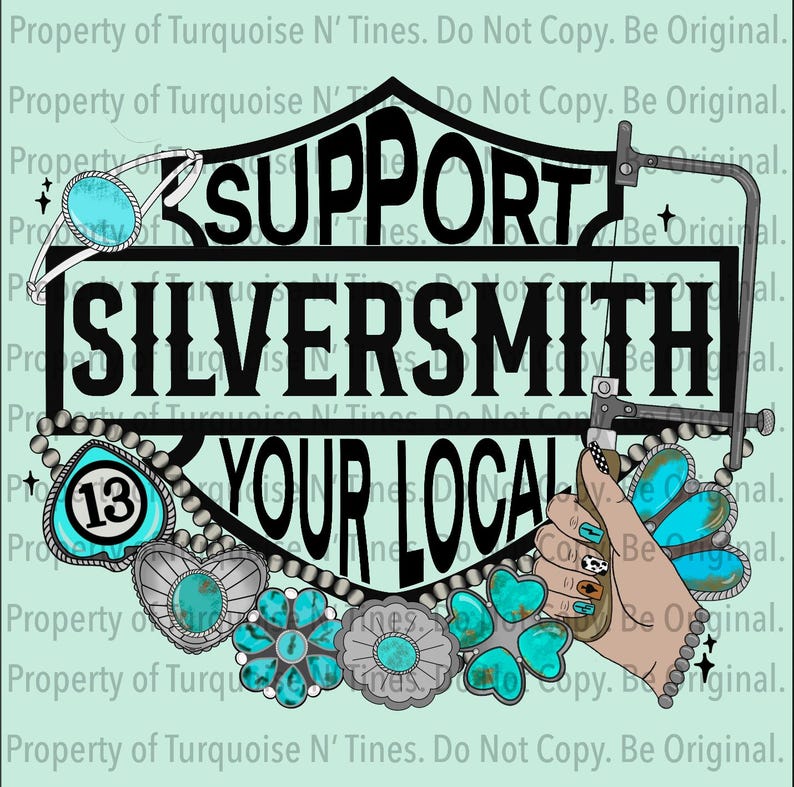 Turquoise Silversmith PNG, Digital Design, Turquoise, Yallternative ...