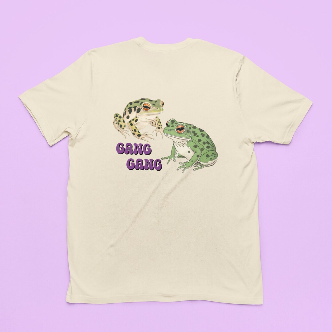 Gang Gang Frog Shirt, Offensive Gen Z, Weirdcore, Ironic Oddly Specific ...