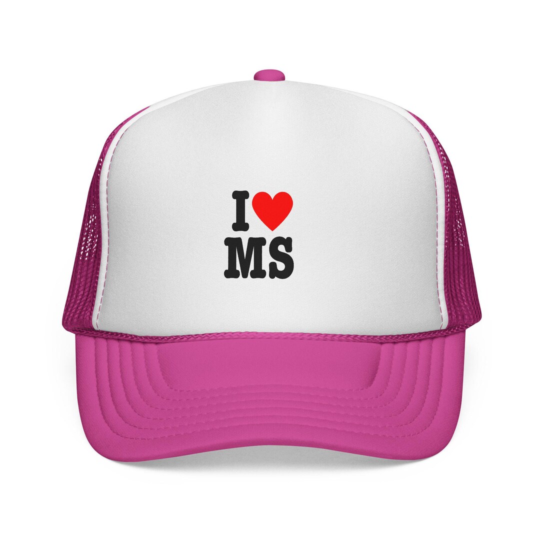 I Love MS Trucker Cap | State Pride Mississippi Mesh Hat - Etsy